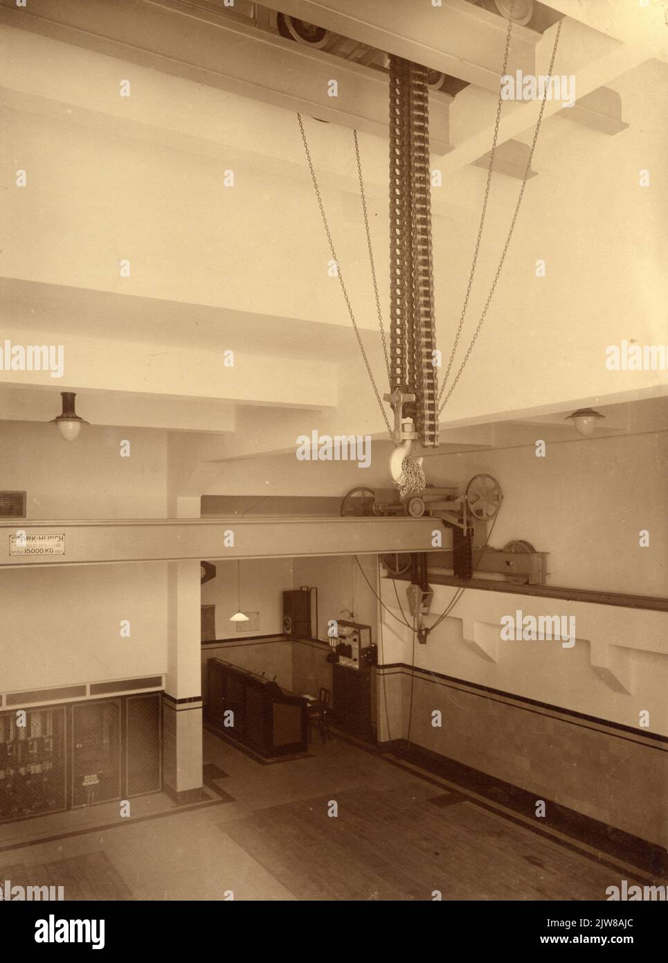 Interior of the inverter station (Nobeldwarsstraat 26) of the municipal ...