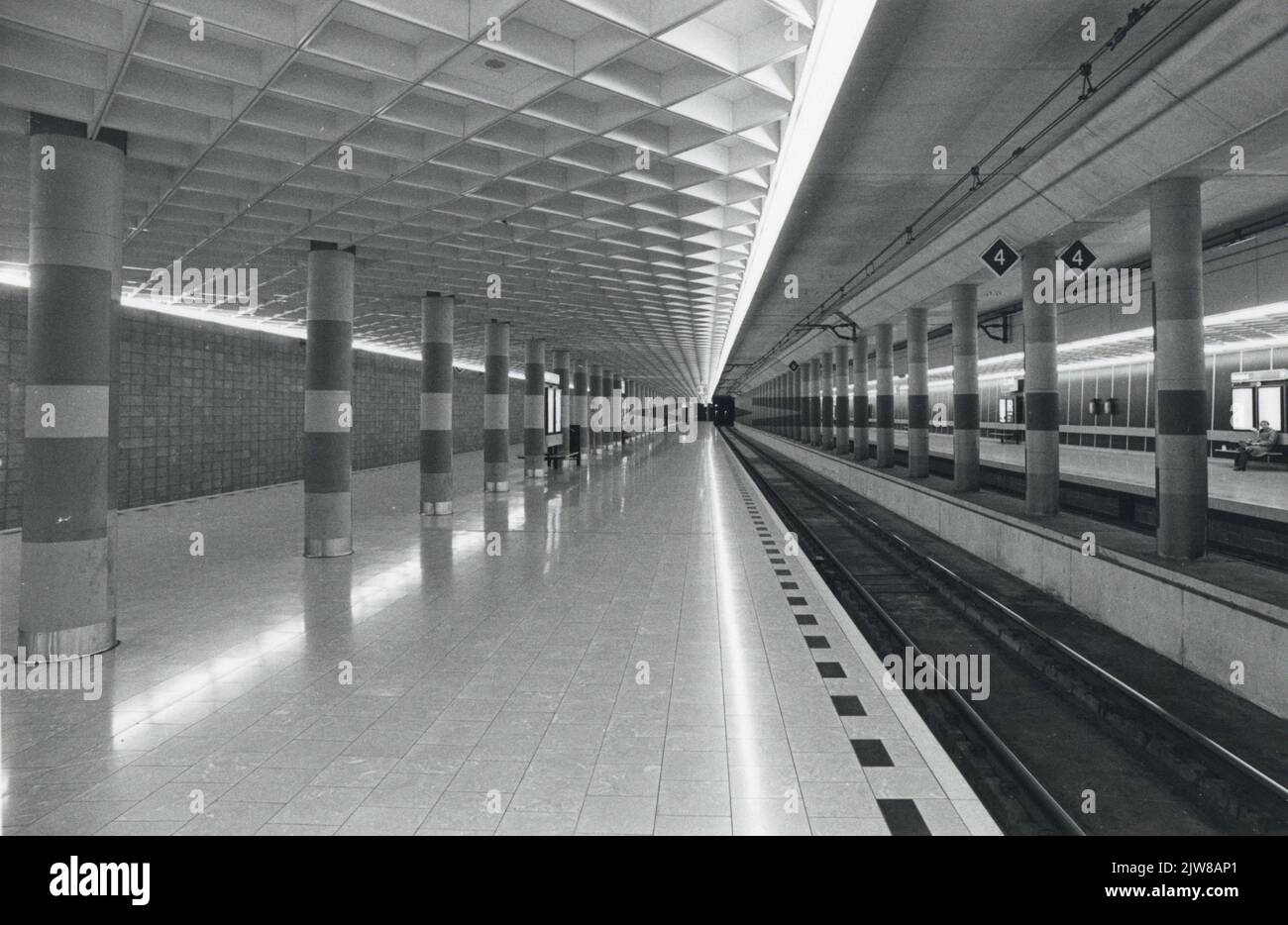 View of the platform of the N.S. station Schiphol Stock Photo - Alamy