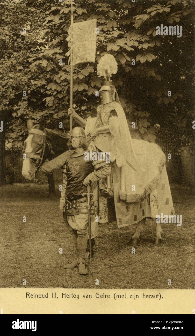 Reinoud III, Duke of Gelre (with his Herraut Stock Photo - Alamy