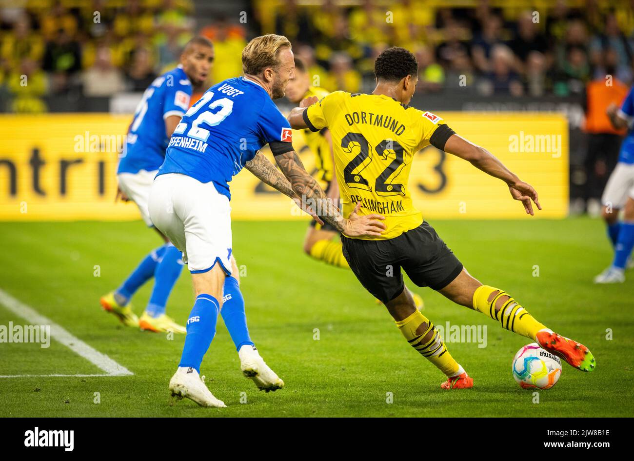 Kevin Vogt (1899), Jude Bellingham (BVB) Borussia Dortmund - TSG 1899 ...