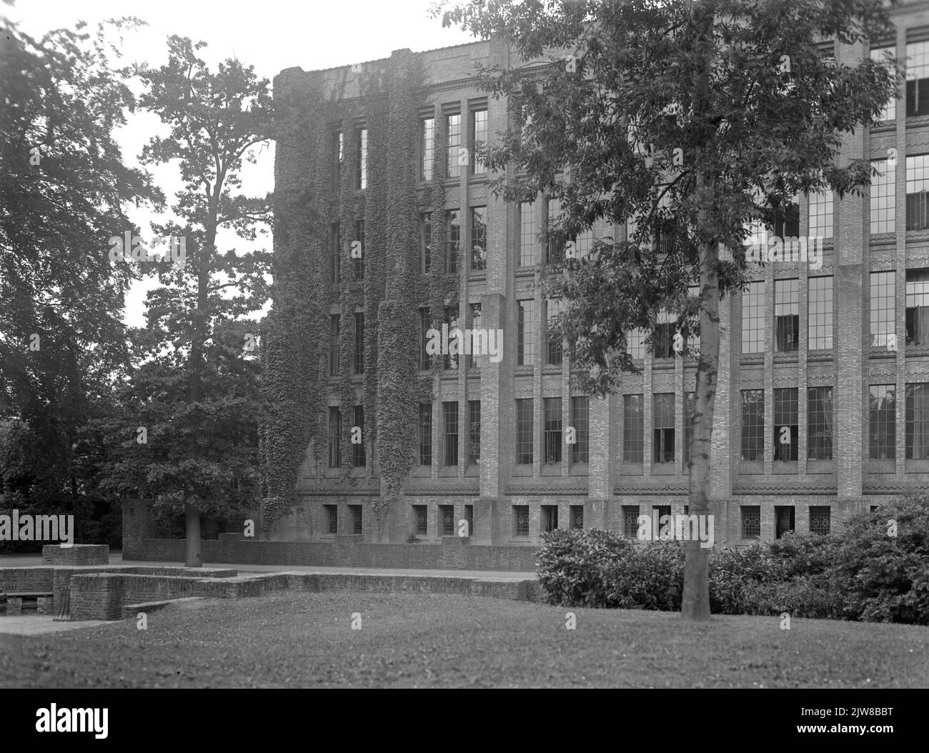 View of a part of the 3rd Administation Building of the Dutch Railways ...