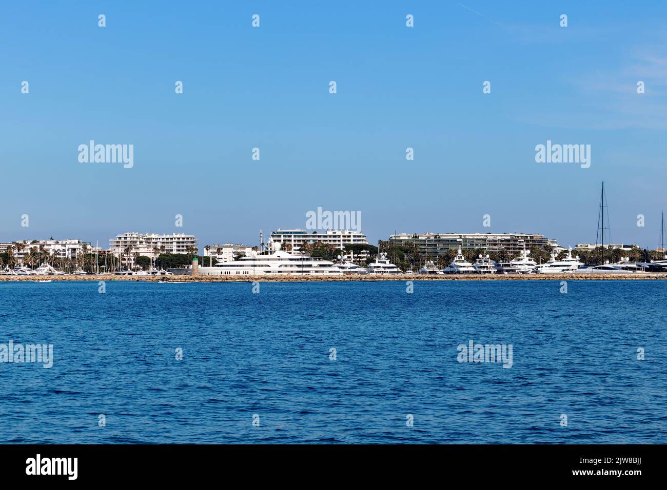 View of the marina in Cannes Stock Photo - Alamy