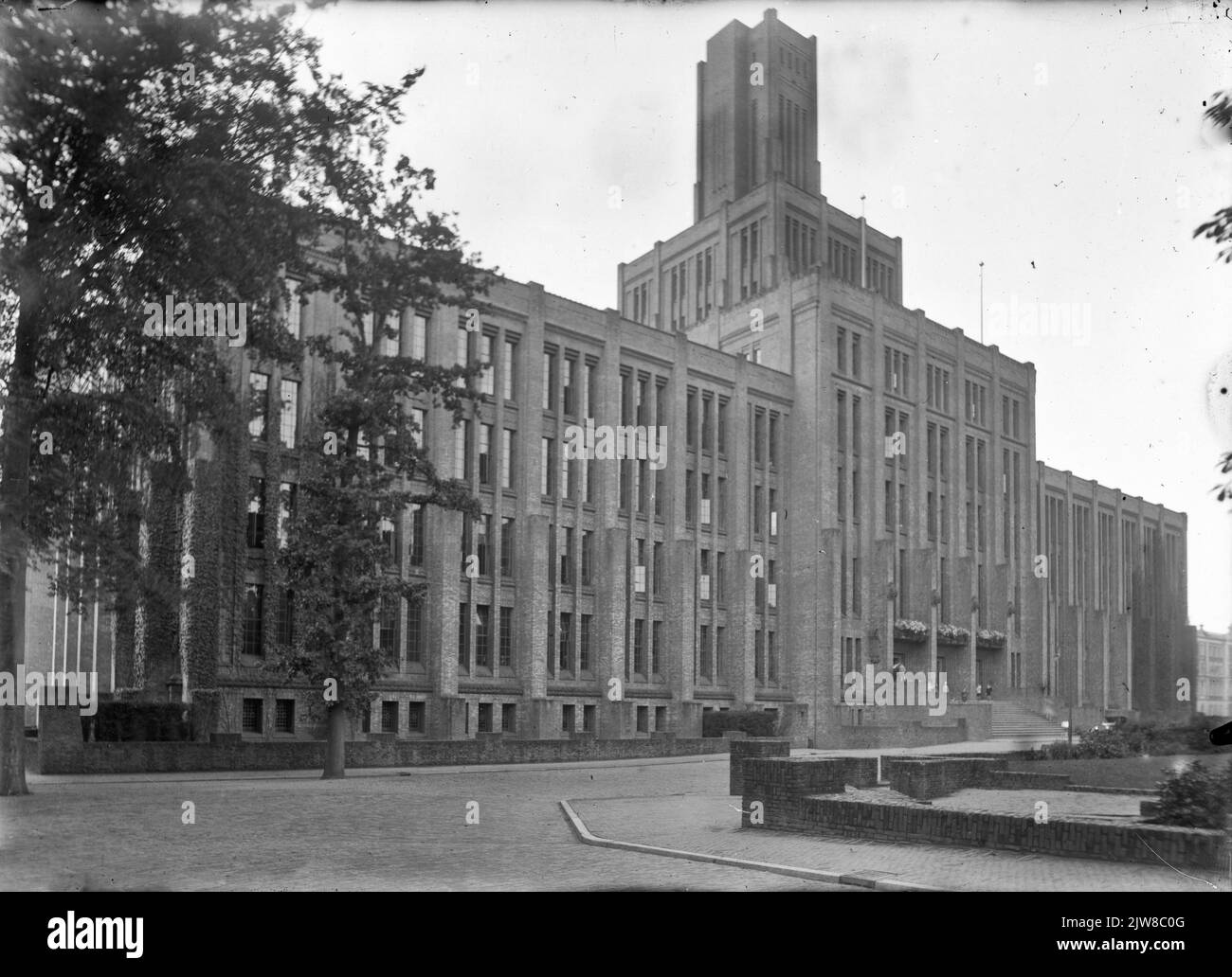 View of the facade of the 3rd administration building of the Dutch ...