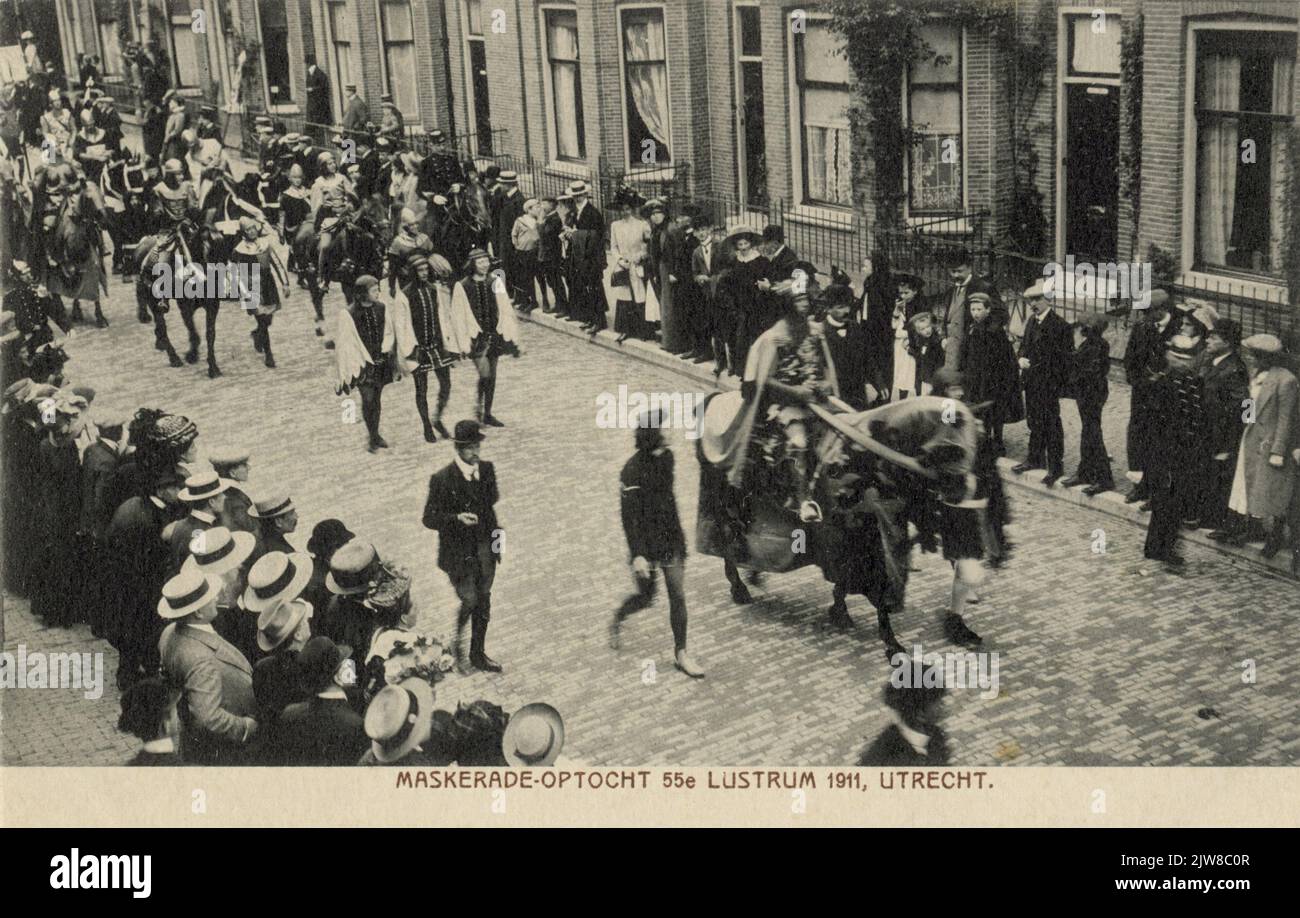 Maskerade parade 55th anniversary 1911, Utrecht Stock Photo - Alamy