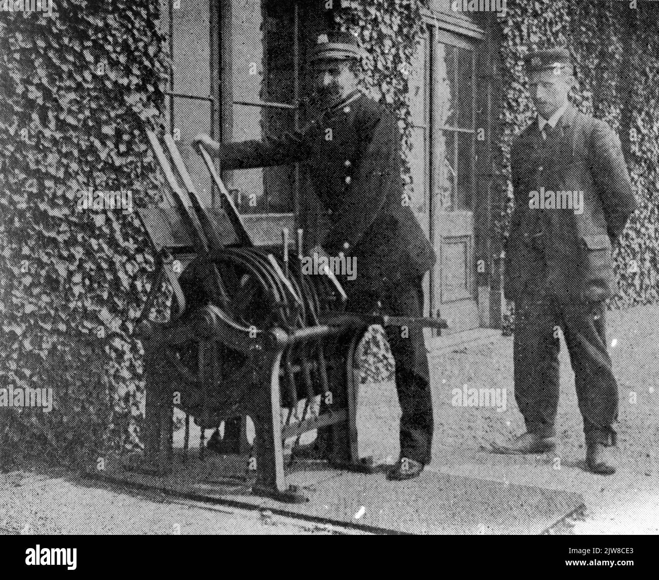 Image of a station manager at an Alkmaar trade device for the operation ...