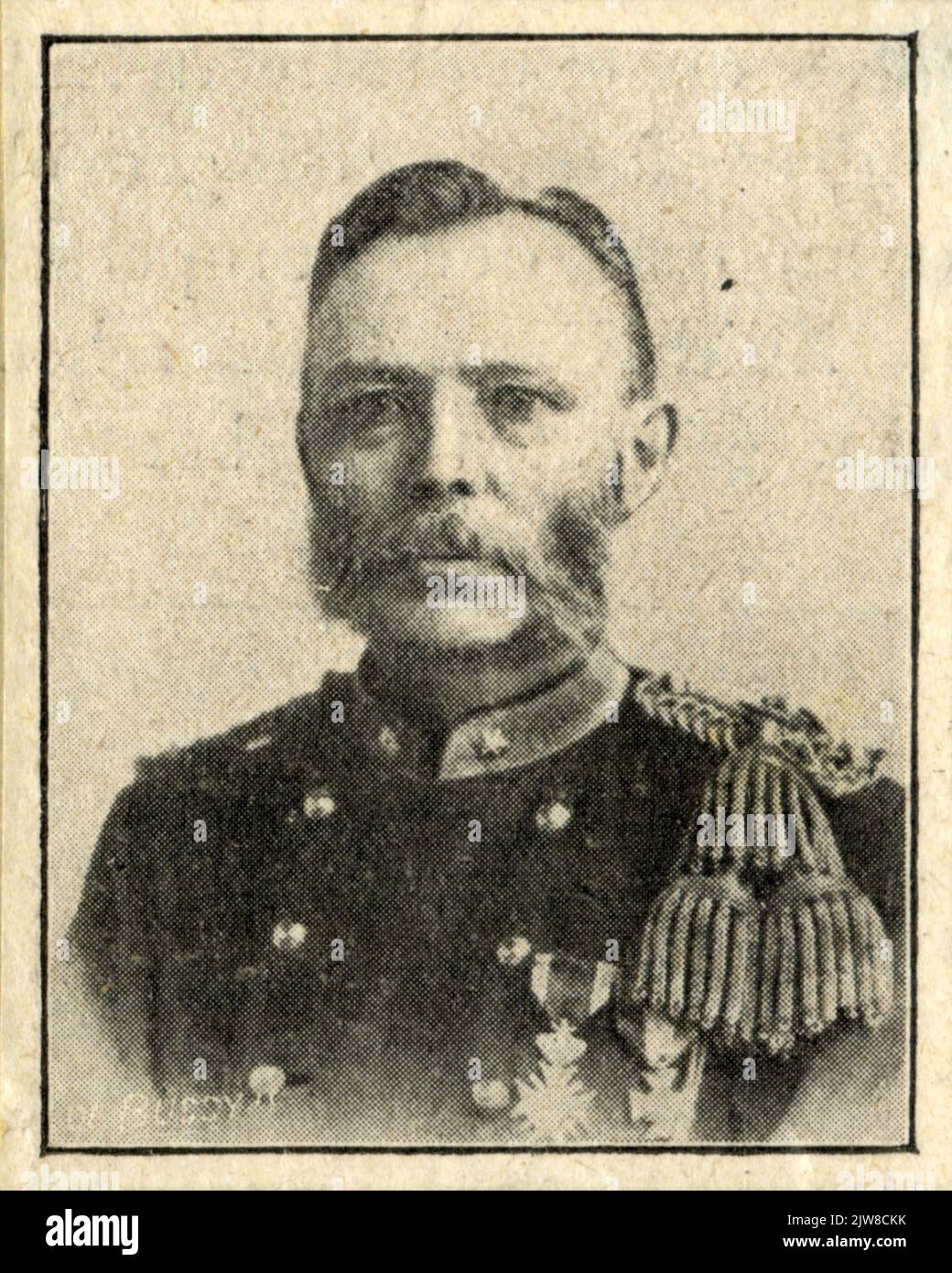 Portrait of J.A. Ritter, born 1837, local commander in Utrecht, died ...