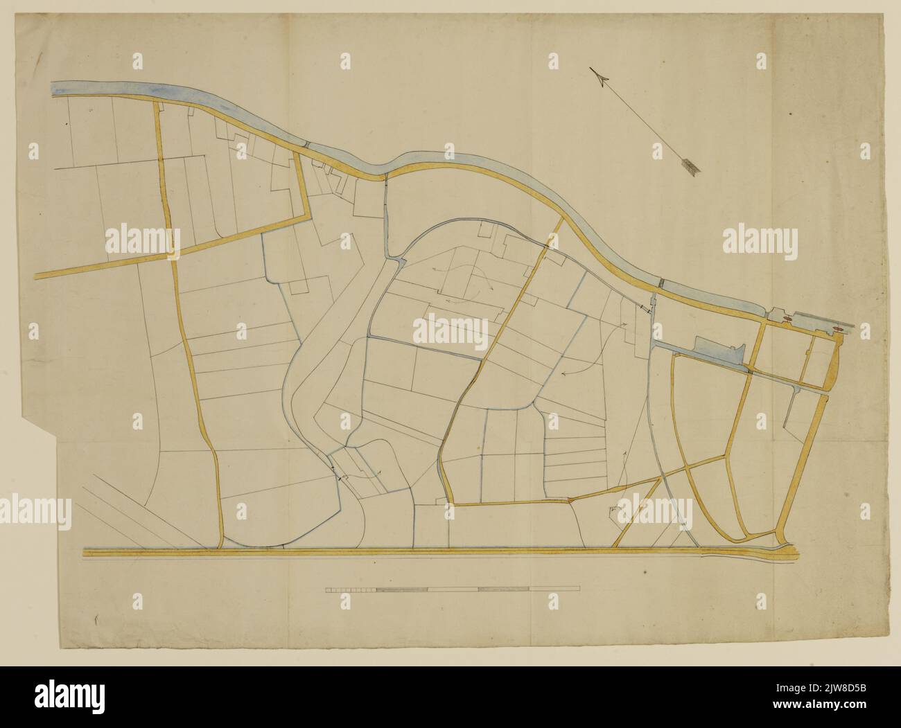 Map of the area between the Vecht / Stadsbuitengracht ...