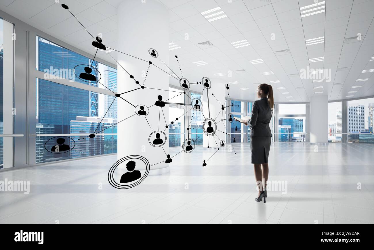 Networking and social communication concept as effective point for ...