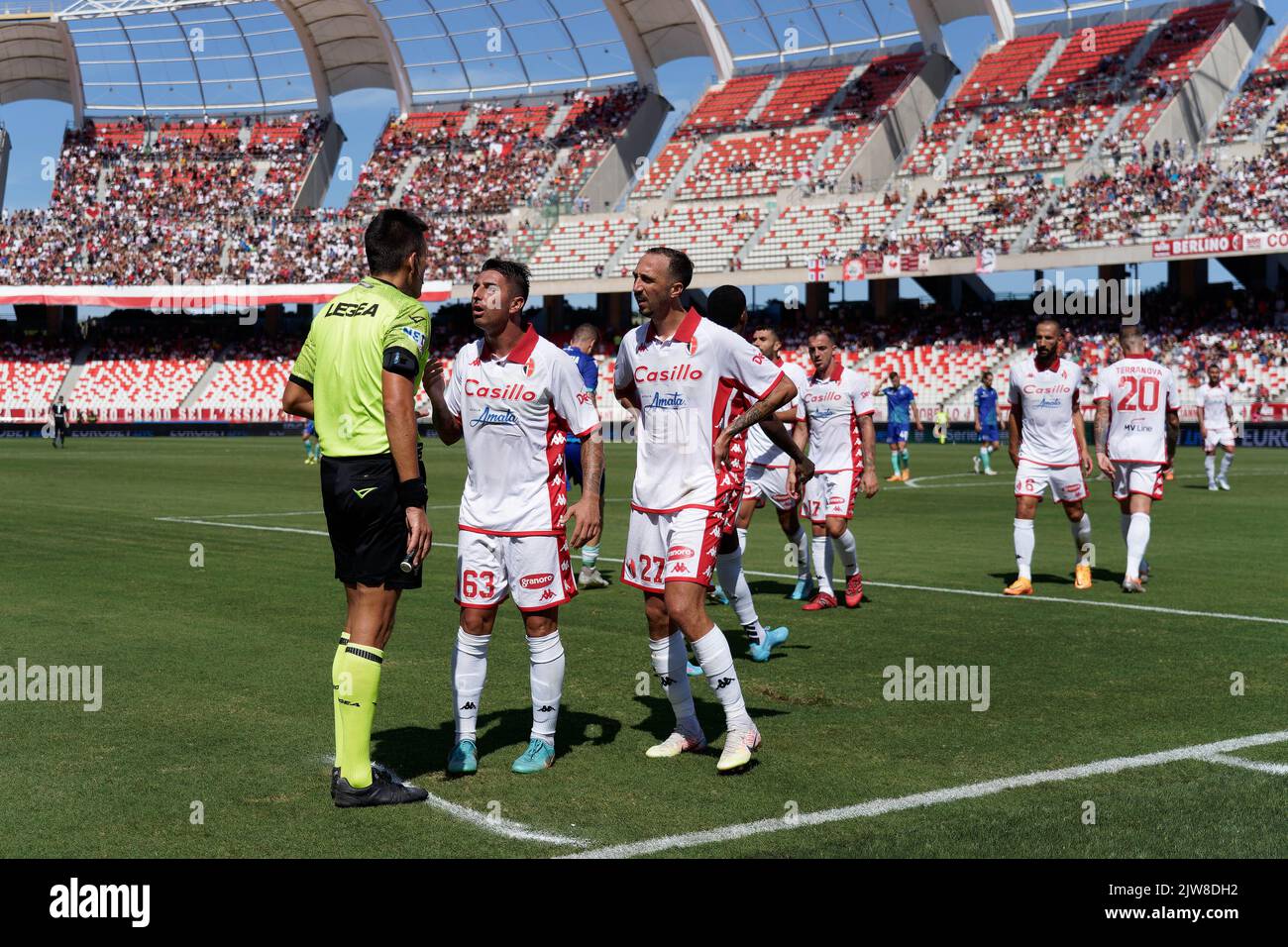 Nicola Bellomo (SSC Bari) and Antonio Mazzotta (SSC Bari) during the ...