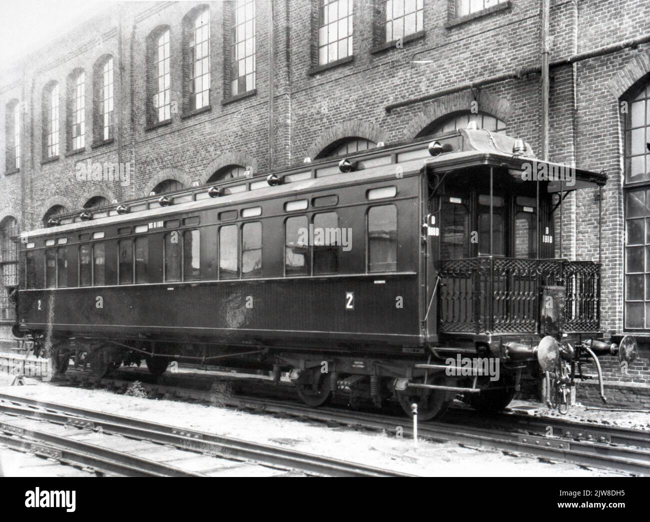 Image of the NS B 1818 carriage of war damage Stock Photo - Alamy