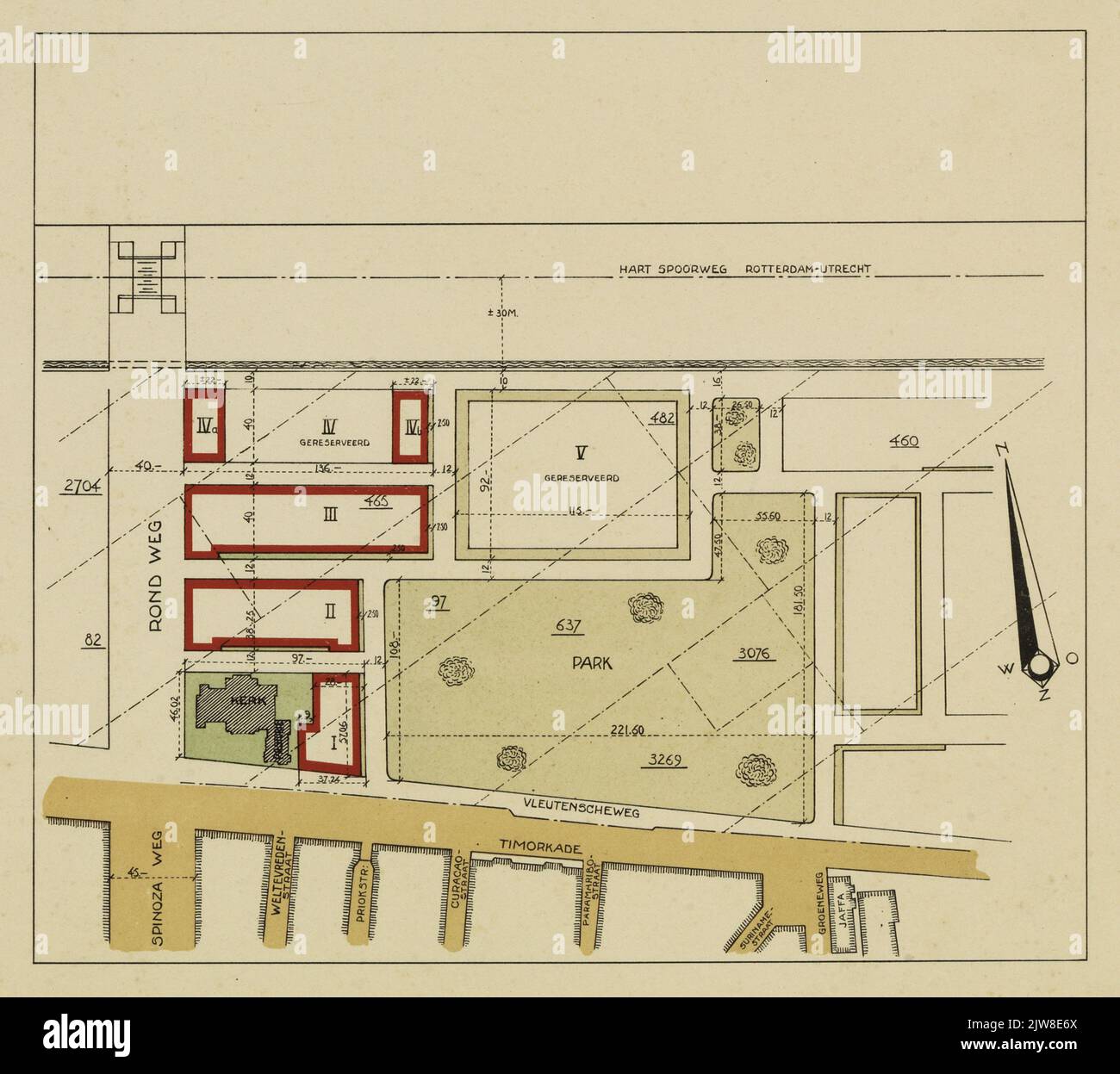 Map of the western part of the new-build district of Majella, located ...