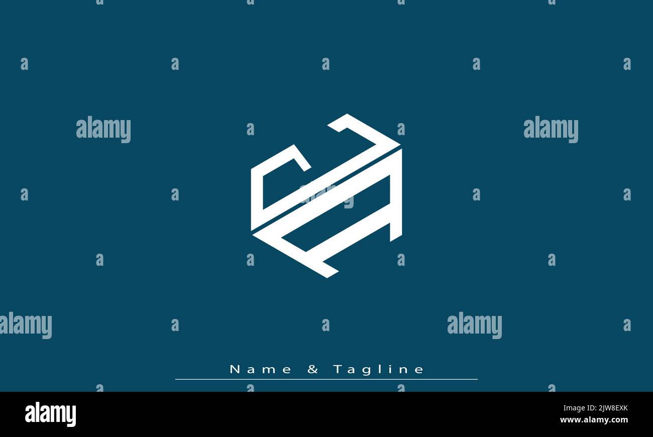 Alphabet letters Initials Monogram logo JA , AJ Stock Vector Image ...