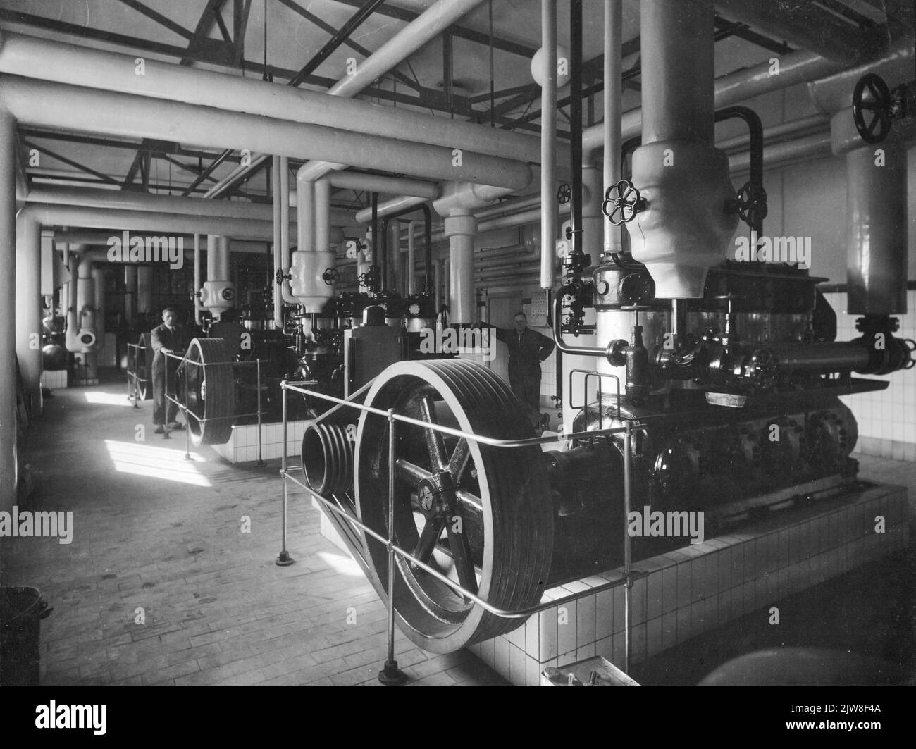 Interior of the freezer design at the building for vegetable and fruit ...