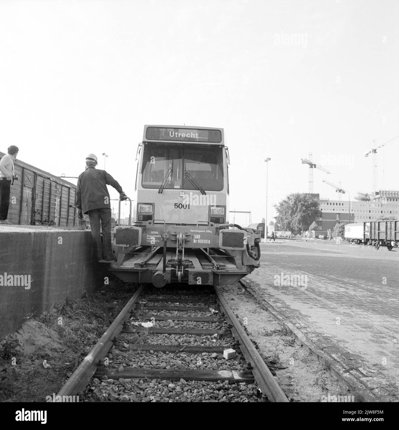 First tram Black and White Stock Photos & Images - Alamy