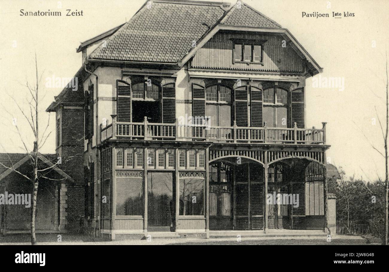 Sanatorium Zeist Pavilion 1st class recto Stock Photo - Alamy