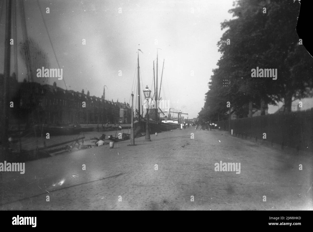 View on the Leidseweg along the Leidsche Rijn in Utrecht, with the ...