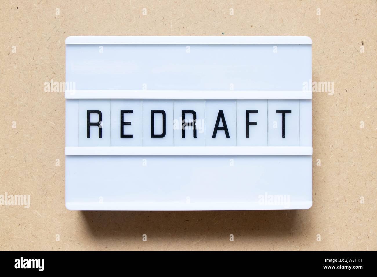 Redraft hi-res stock photography and images - Alamy