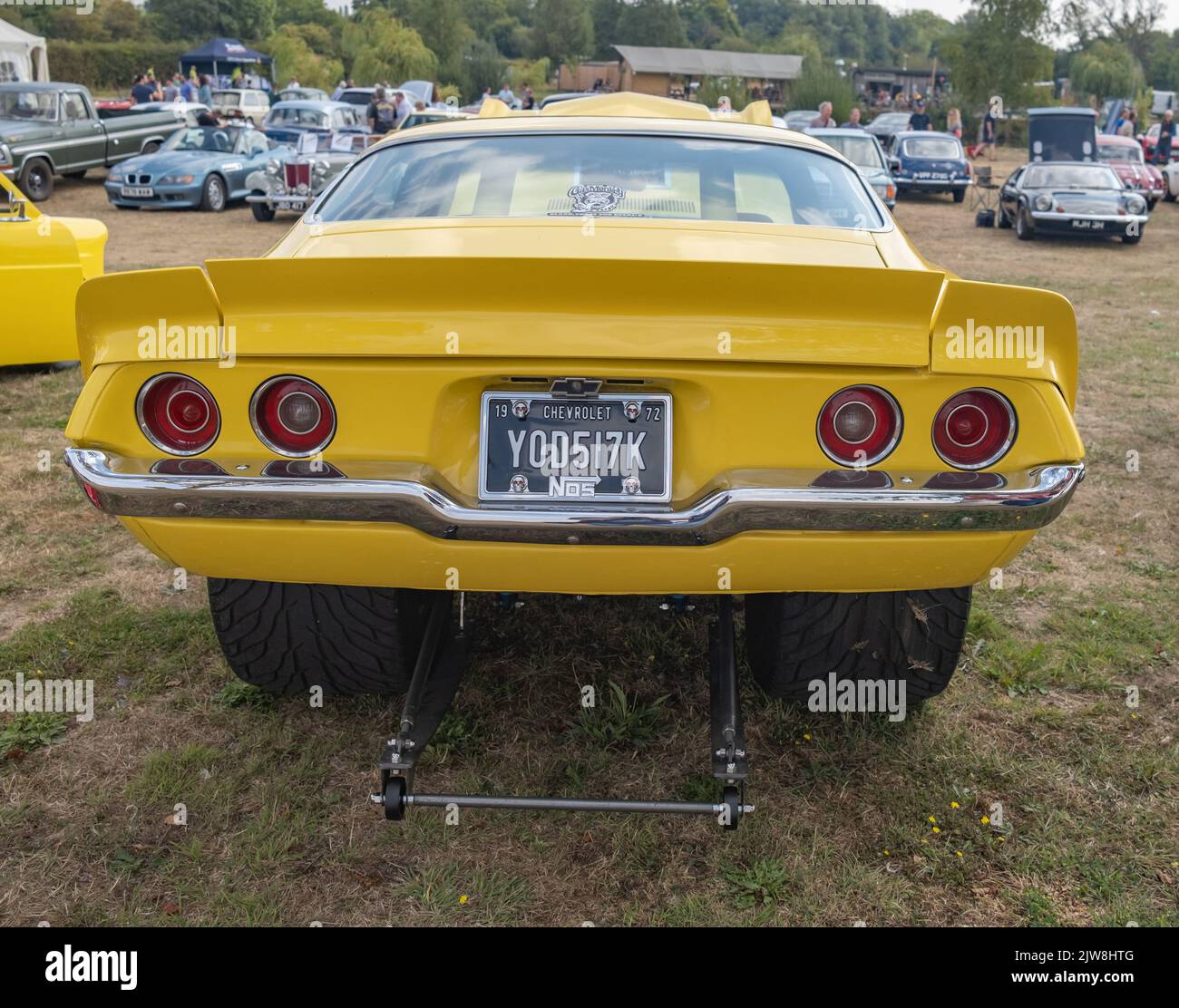Old Buckenham, Norfolk, UK – September 03 2022. Rear view of a ...