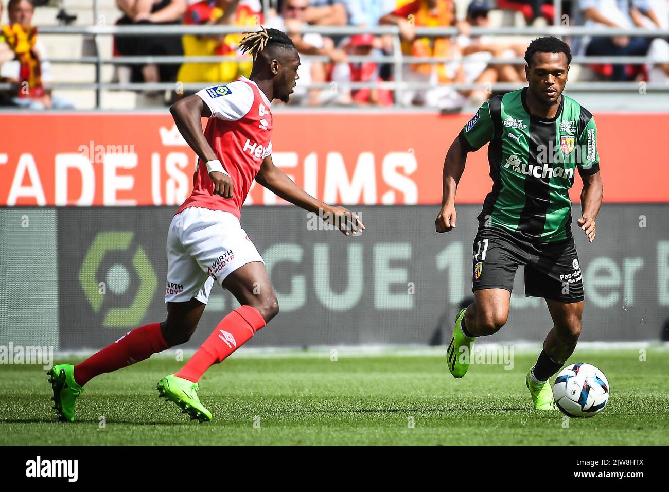 Reims, France. 04th Sep, 2022. Banzouzi (Bradley) LOCKO of Reims and ...