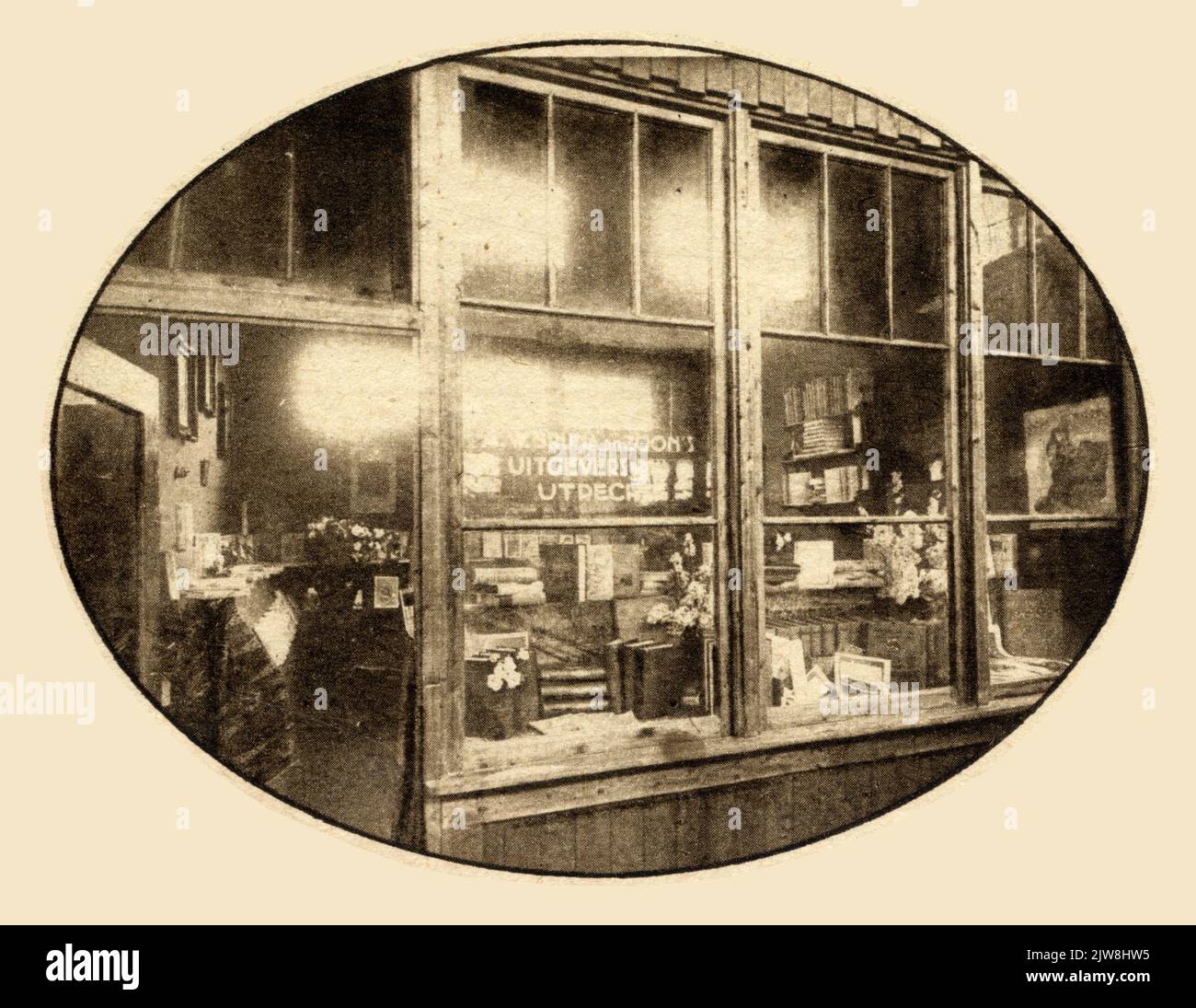 Interior of the monster room of the publisher A.W. Bruna & Zoon's in ...