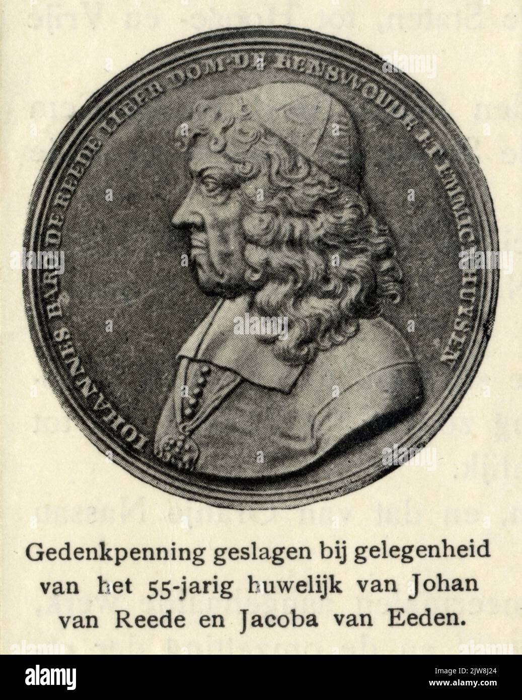 Memorial medal on occasion / of the 55-year marriage of Johan / van ...