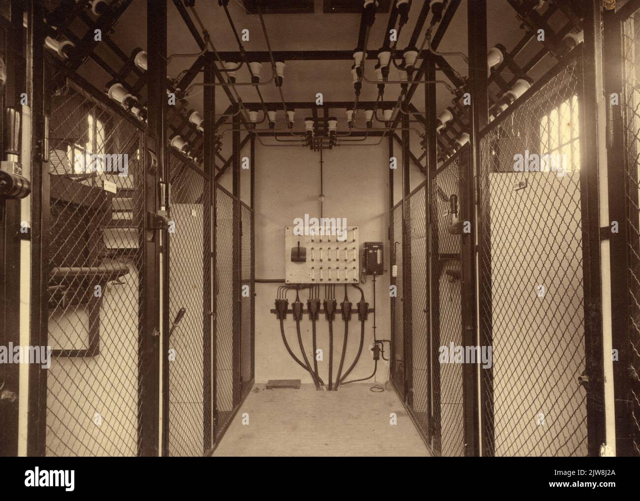 Interior of the transformer house next to the Noorderbrug in Utrecht ...