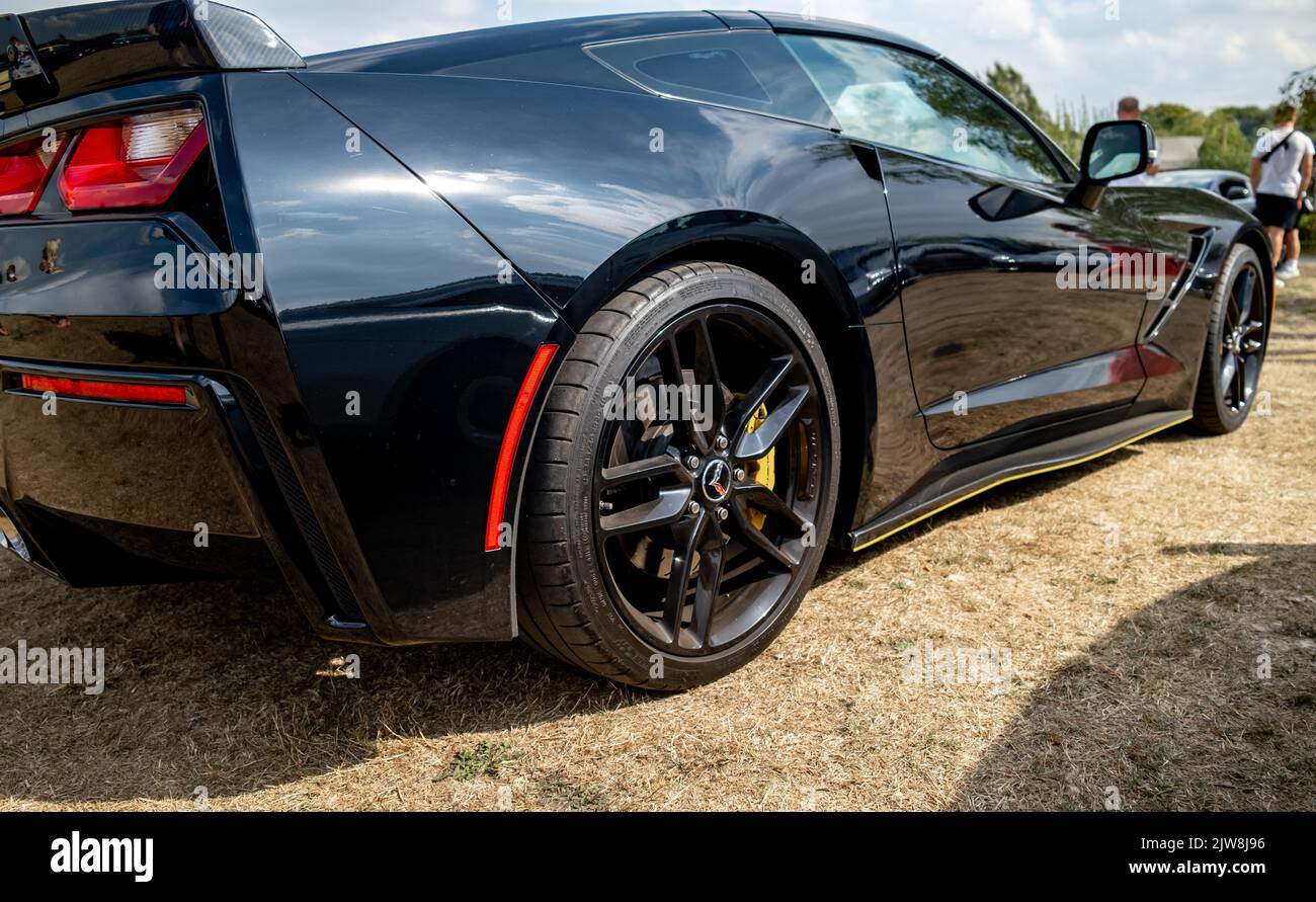 Old Buckenham, Norfolk, UK – September 03 2022. Three quarter side on ...