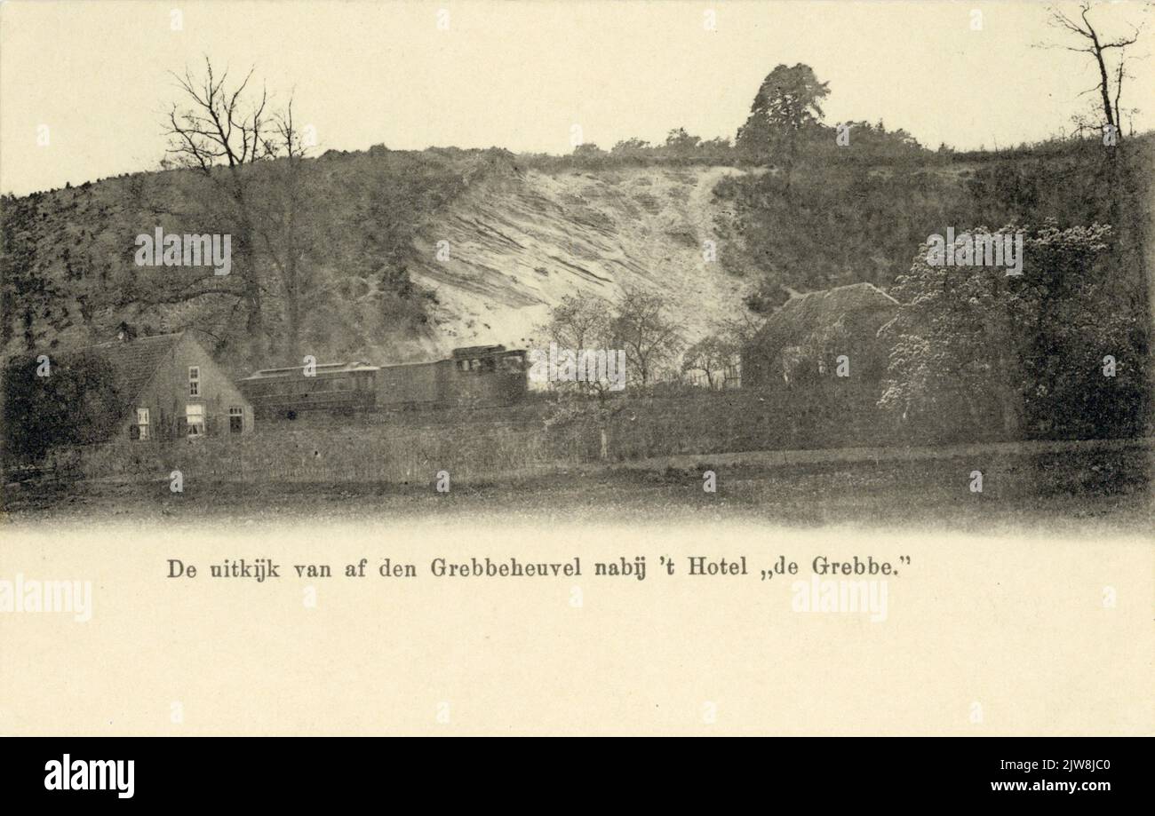 View of the sand excavation in Grebbe (municipality of Rhenen) from the ...