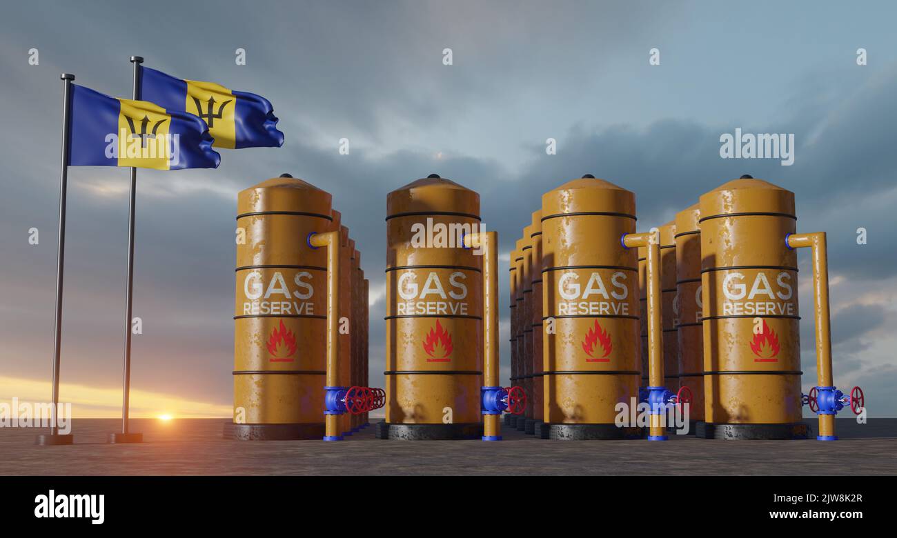 Barbados gas storage reservoir hi-res stock photography and images - Alamy
