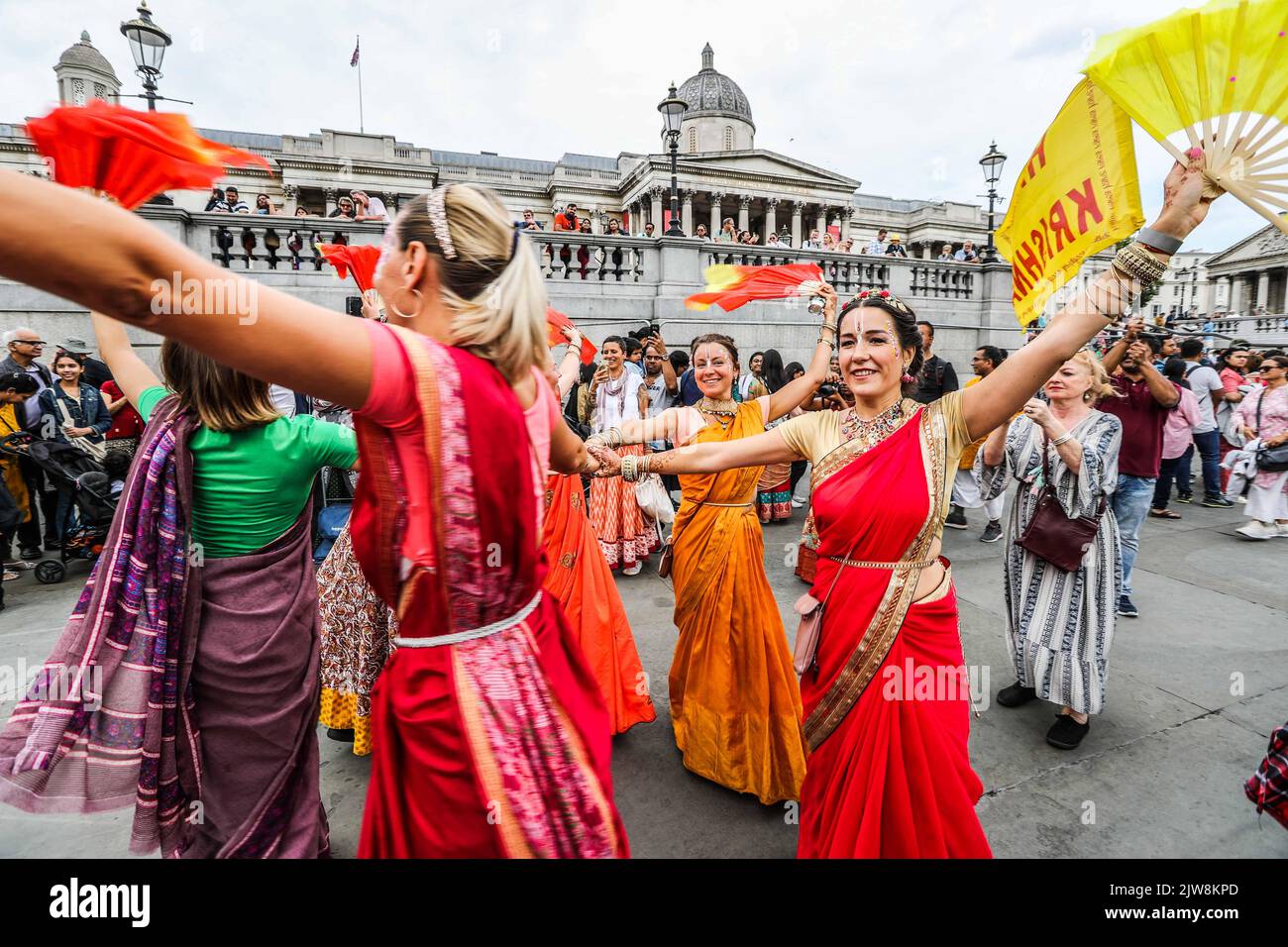 London UK 4 Sep 2022 The colourful religious event of Rathayatra in ...