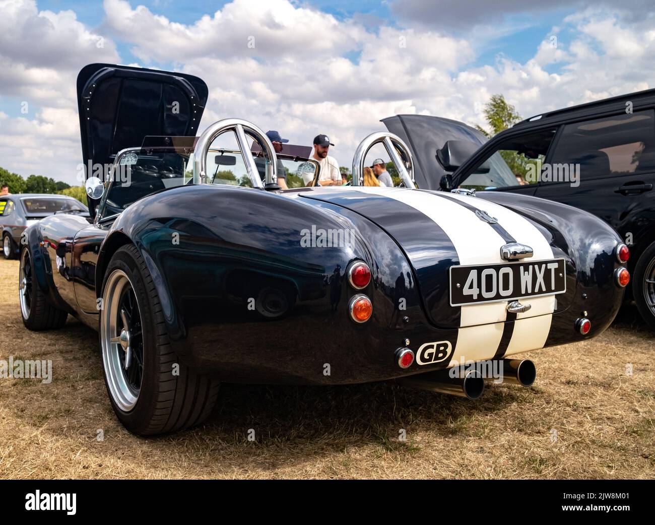 Old Buckenham, Norfolk, UK – September 03 2022. AC Cobra sports car on display at the annual ...