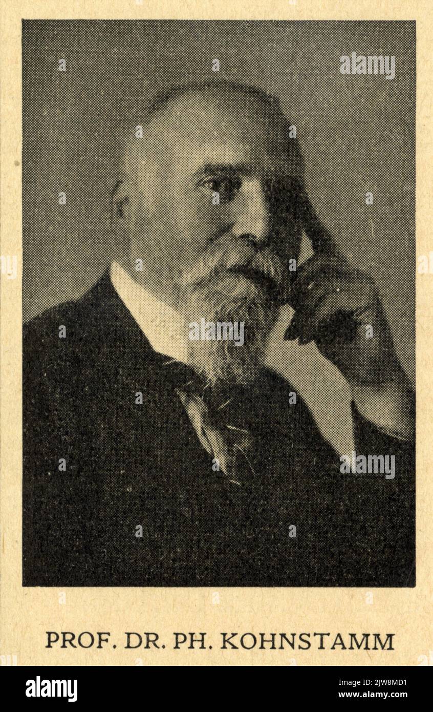 Prof. DR. Ph. Kohnstamm Stock Photo - Alamy