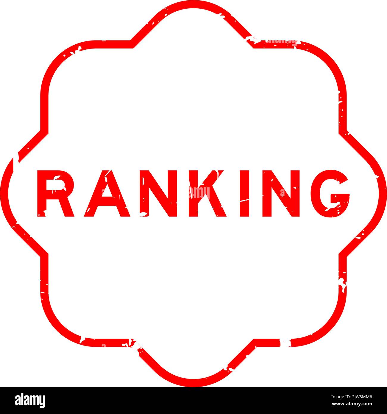 Grunge red ranking word rubber seal stamp on white background Stock Vector Image & Art - Alamy