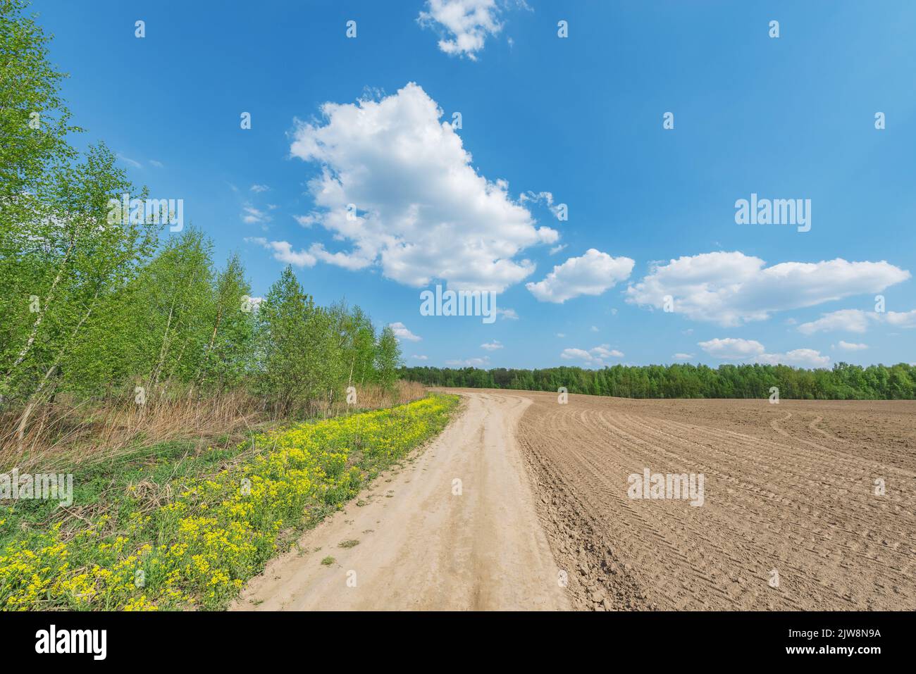 Long dusty road farm hi-res stock photography and images - Alamy