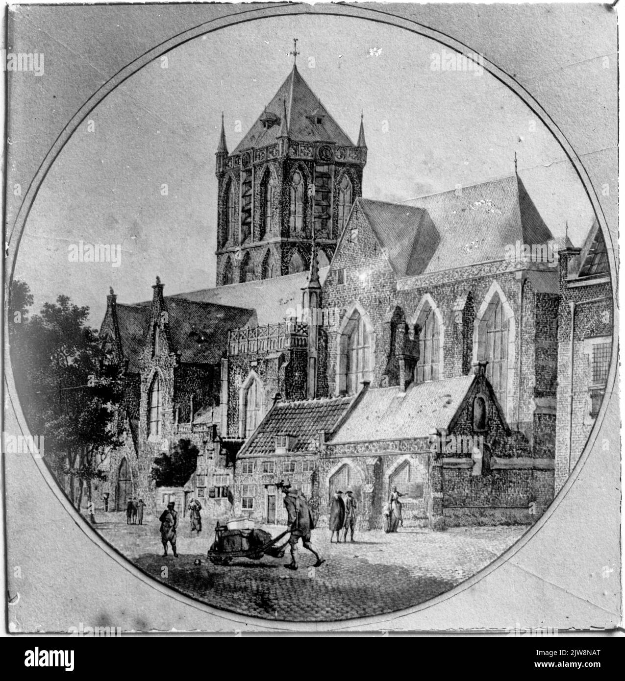 View of the Jacobikerk on the Jacobskerkhof in Utrecht from the ...