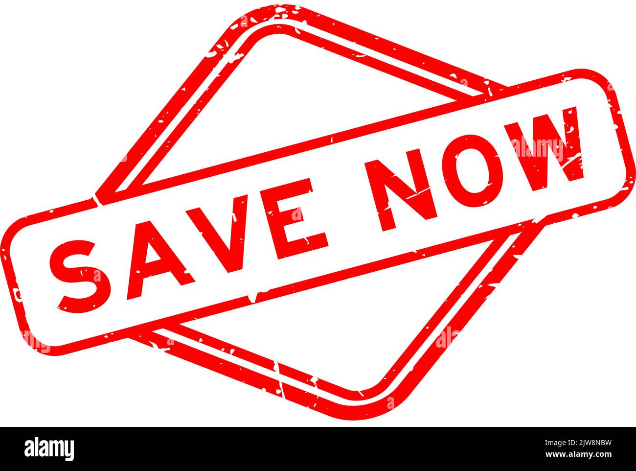 Grunge red save now word rubber seal stamp on white background Stock Vector Image & Art - Alamy