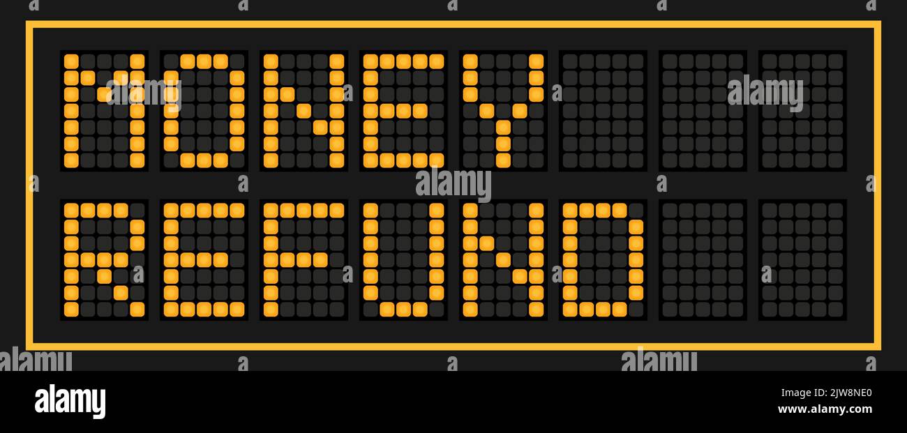 Orange color led banner in word money refund on black background Stock ...
