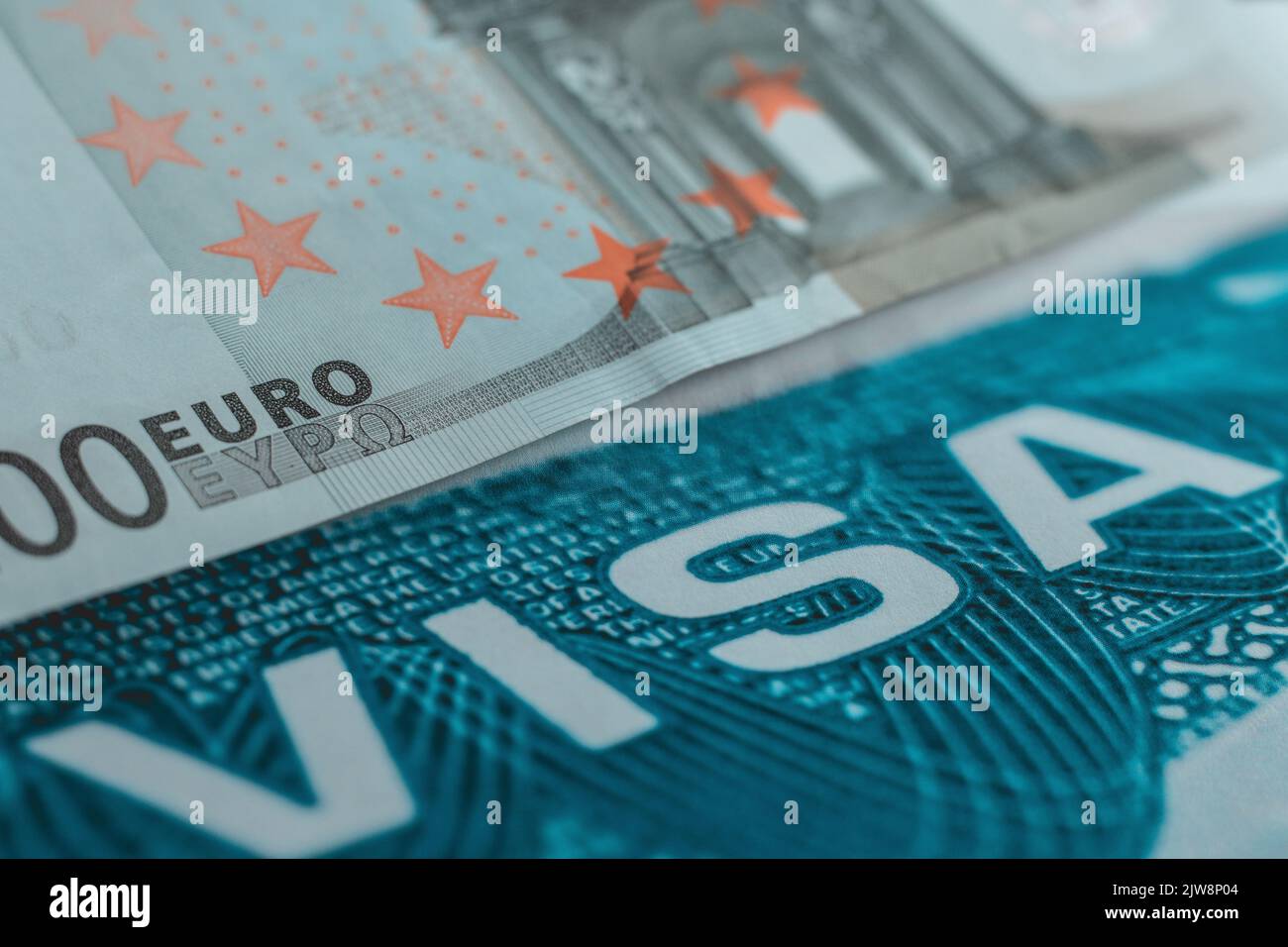 Travel visa background, Work and Travel VISA, Immigration visa with ...