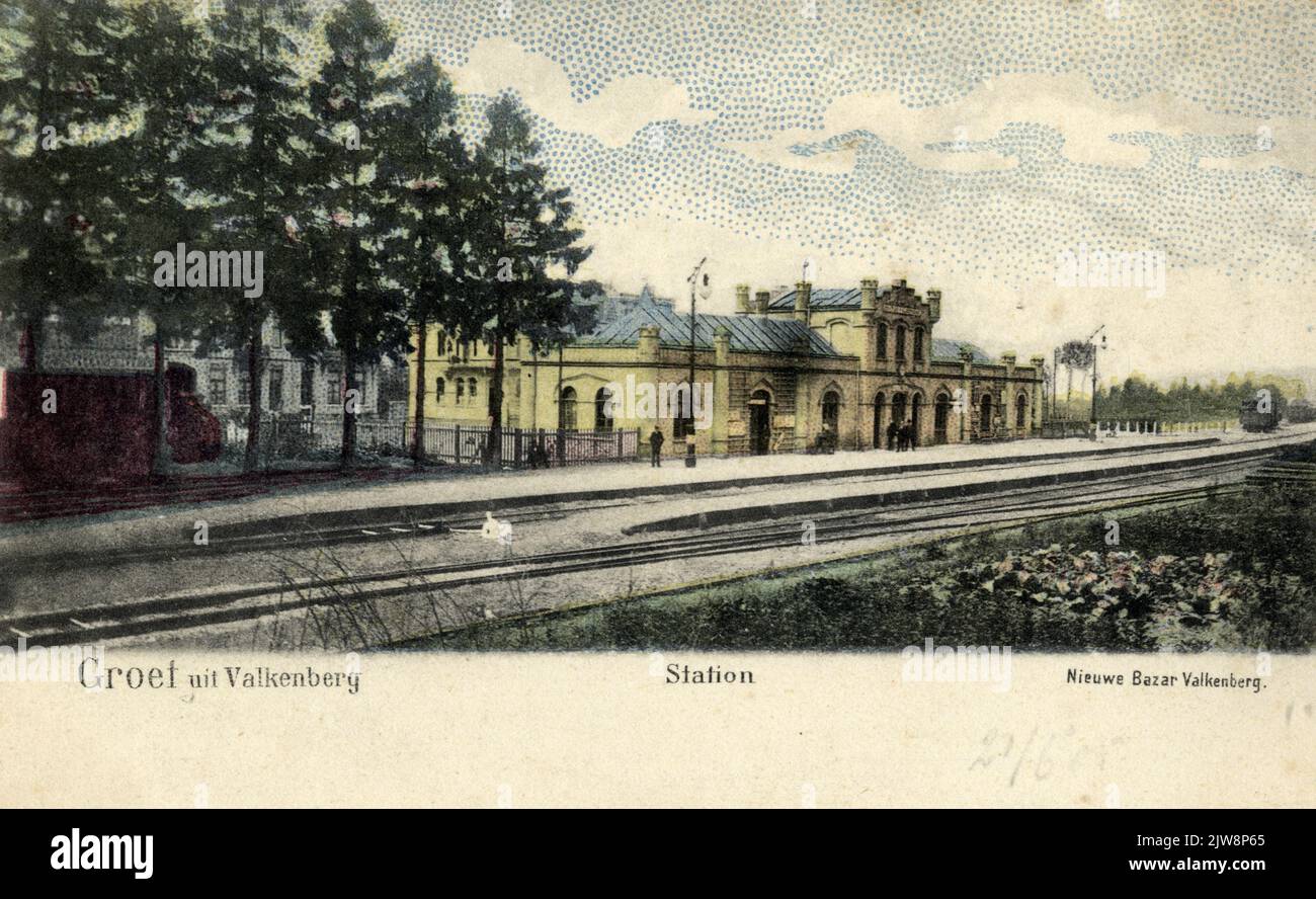 Greeting from Valkenberg Station Recto, o Stock Photo - Alamy