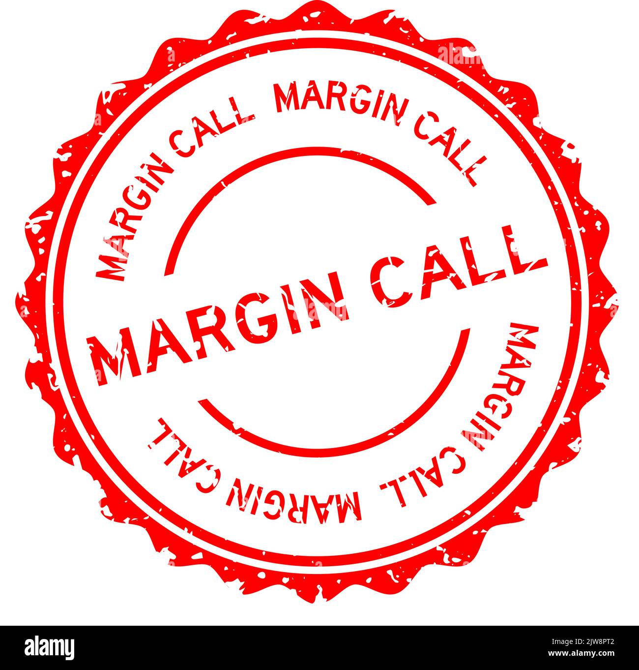 Grunge red margin call word round rubber seal stamp on white background Stock Vector Image & Art ...