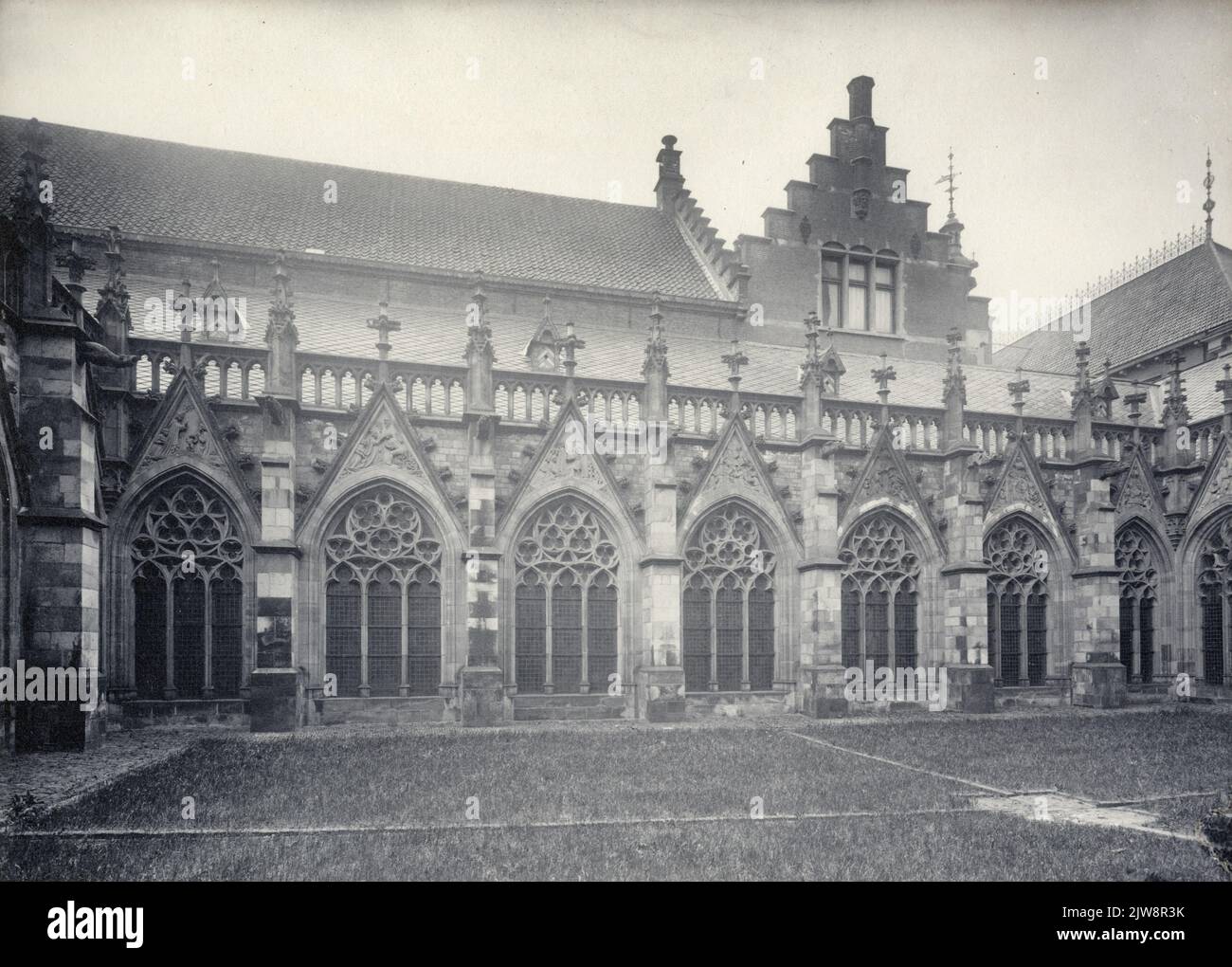 View of the southern arm of the crucifix of the Domkerk (Munsterkerkhof ...
