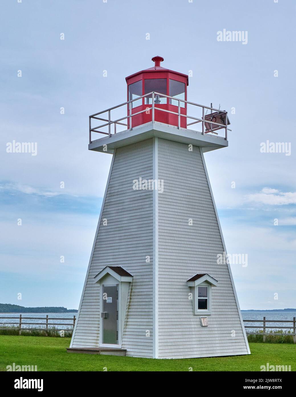 Built in 1956, the current Jerome Point lighthouse marks the entrance ...