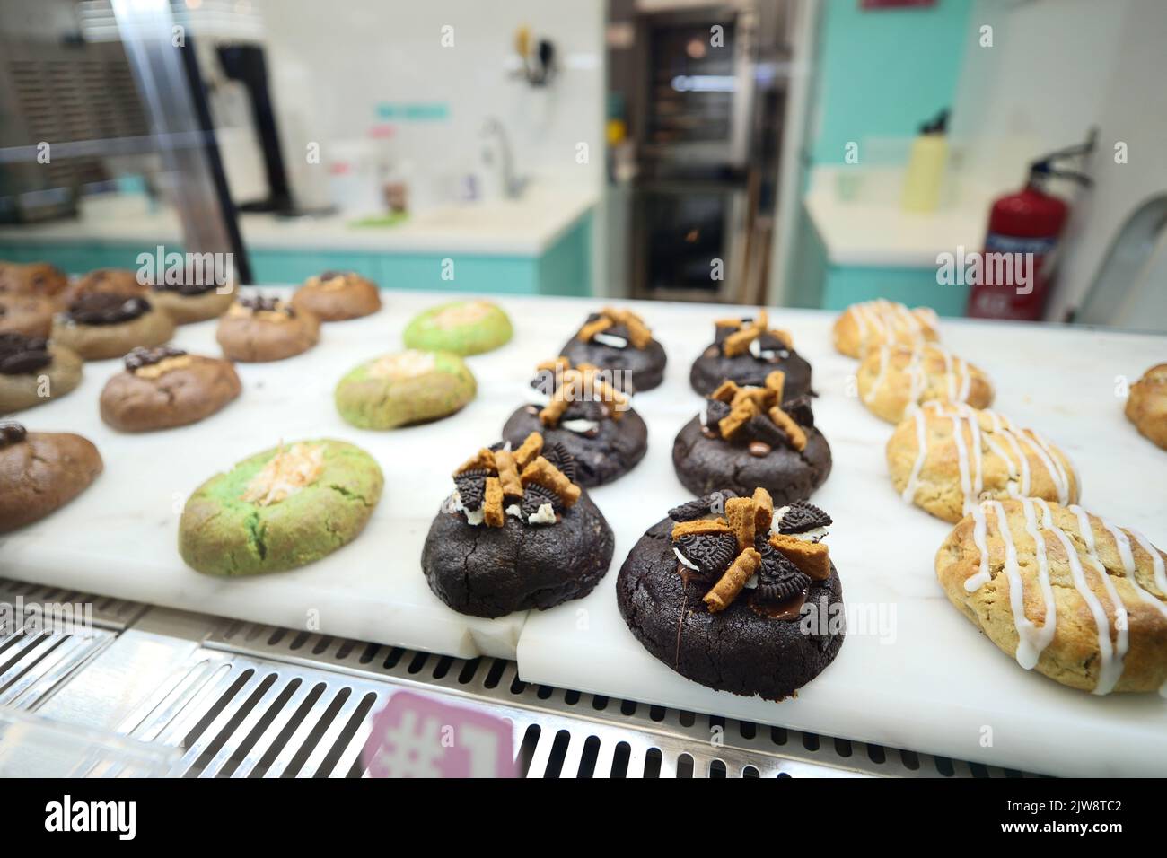 chocolate cookies display for sale local store in singapore Stock Photo ...
