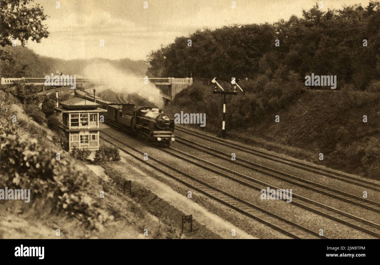 Face in the Ingraving for the railway line in Baarn, drawn by train by ...