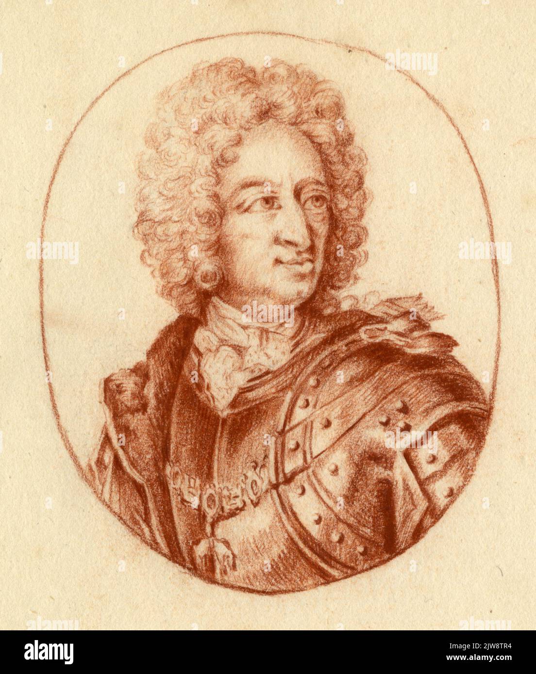 Portrait of the German emperor Karel VI (1711-1740 Stock Photo - Alamy