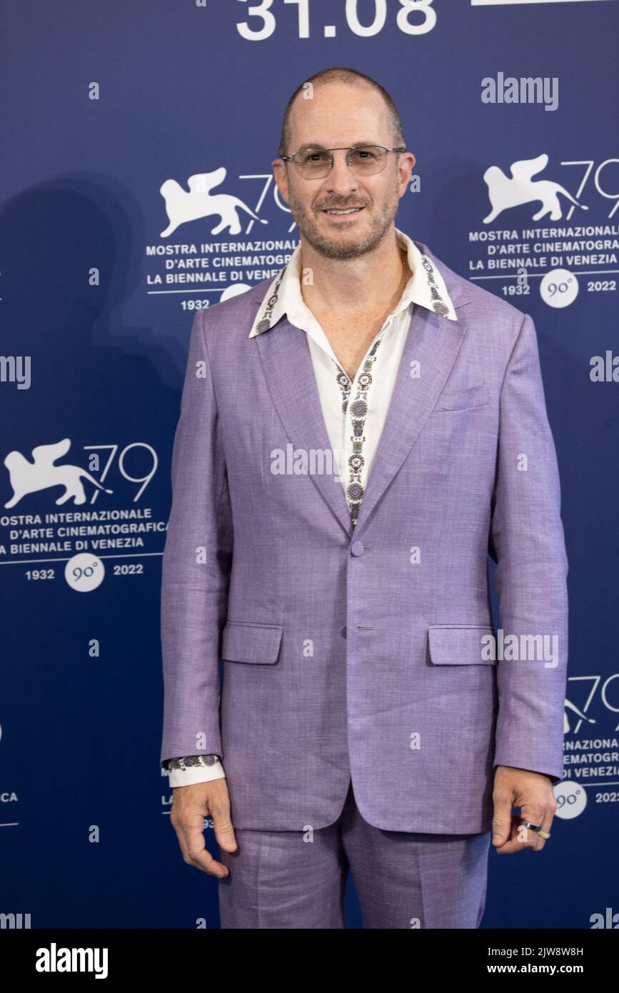 US director Darren Aronofsky poses on September 4, 2022 during a ...