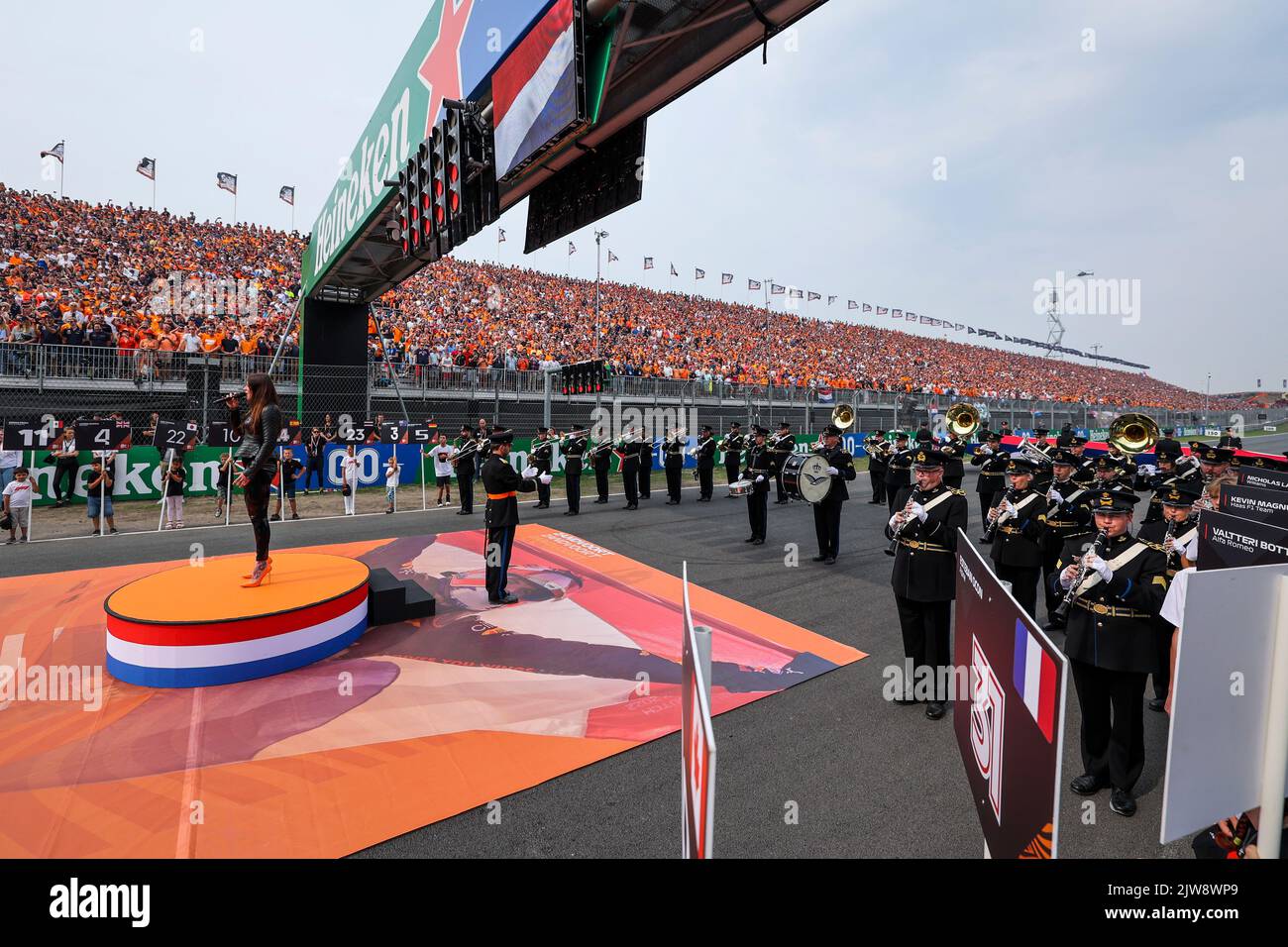 National Anthem Ceremony during the Formula 1 Heineken Dutch Grand Prix ...