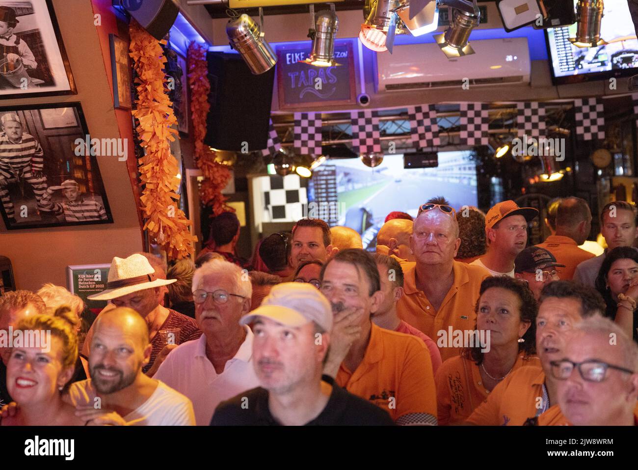 F1 fans outside hi-res stock photography and images - Alamy