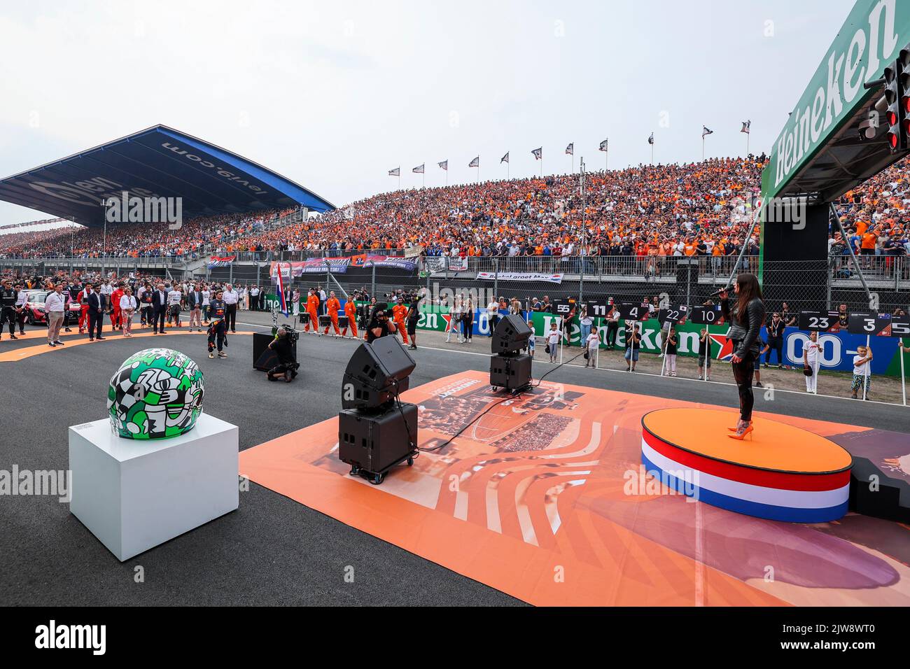 National Anthem Ceremony during the Formula 1 Heineken Dutch Grand Prix ...