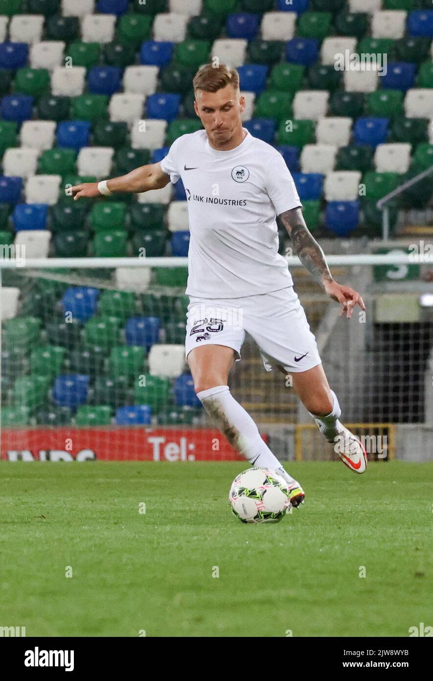 Windsor Park, Belfast, Northern Ireland, UK. 25 Aug 2022. UEFA Europa ...